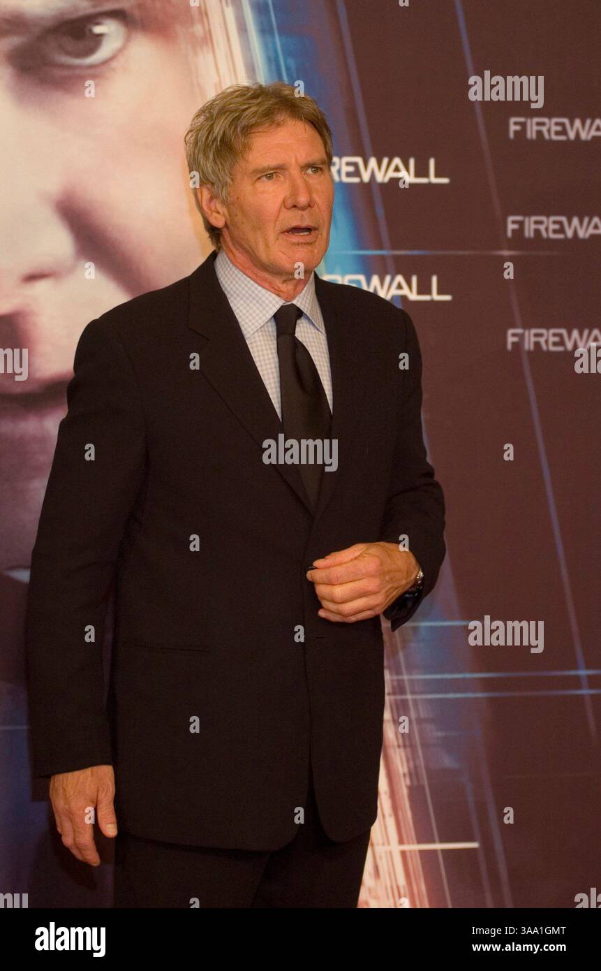 Mar 20, 2006; Barcelona, SPAIN; HARRISON FORD at the 'Firewall ...