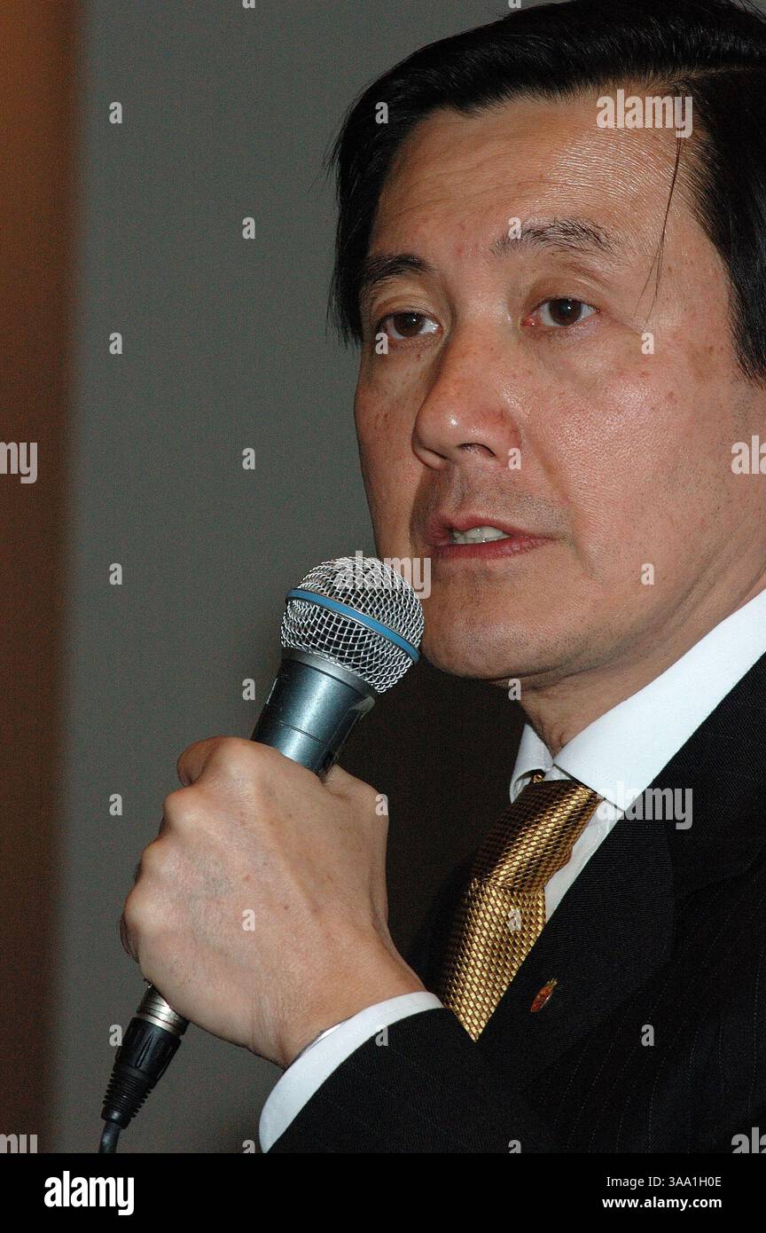 Mar 20, 2006; New York, NY, USA; Taipei Mayor MA YING-JEOU Chairman of ...