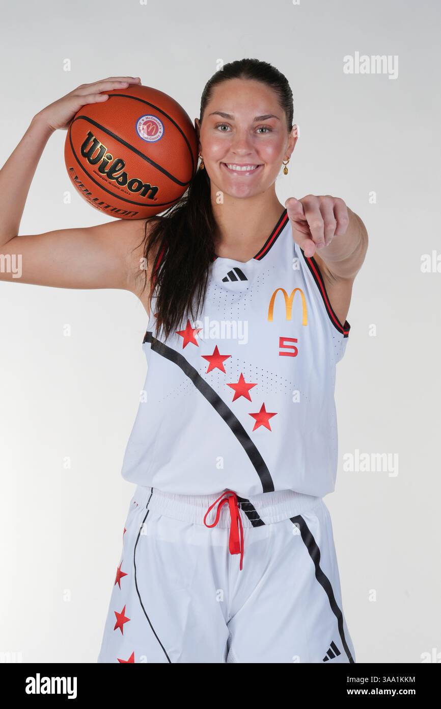 BROOKLYN, NY - MARCH 28: McDonalds High School All American Emilee ...