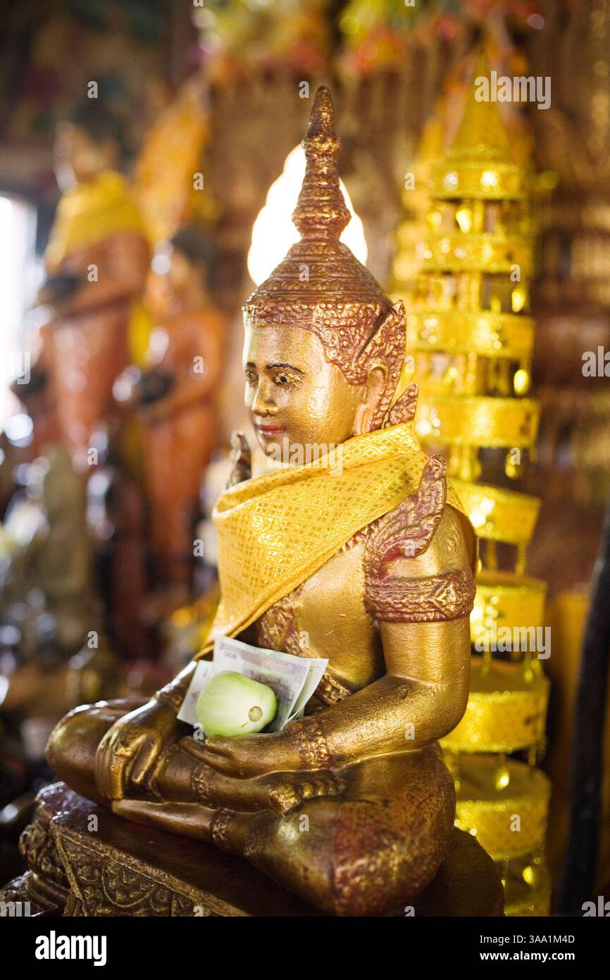 Mar 19, 2006; Phnom Penh, CAMBODIA; Inside Wat Phnom in Phnom Penh ...