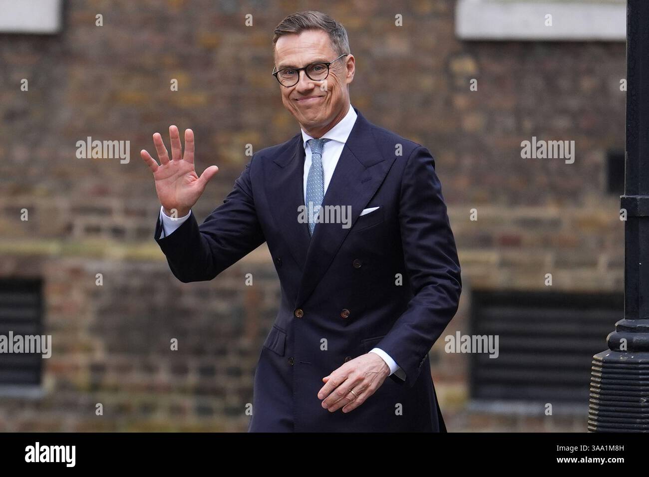 President of Finland Alexander Stubb, arriving on Downing Street ...