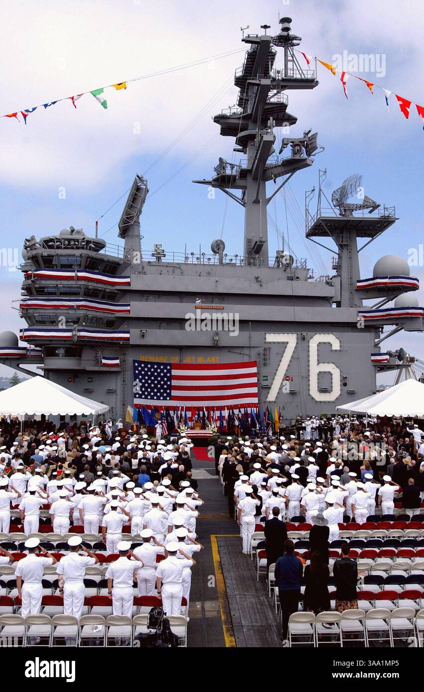 Jul 16, 2005; San Diego, California, USA; Final honors are rendered for ...