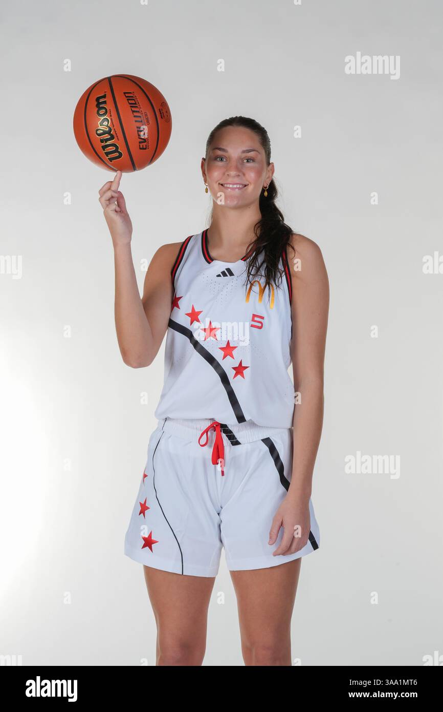 BROOKLYN, NY - MARCH 28: McDonalds High School All American Emilee ...