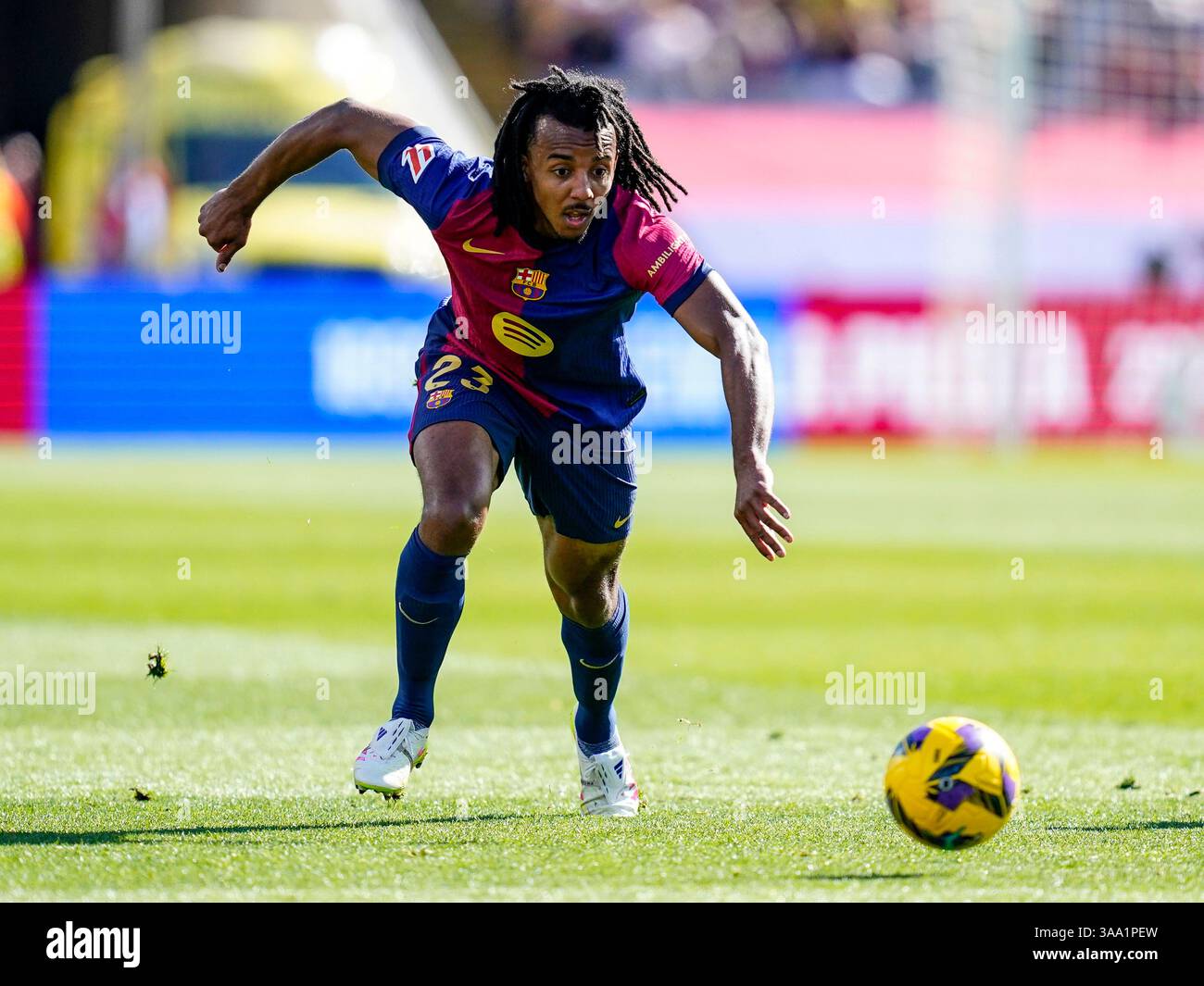Jules Kounde of FC Barcelona during the La Liga EA Sports match between ...