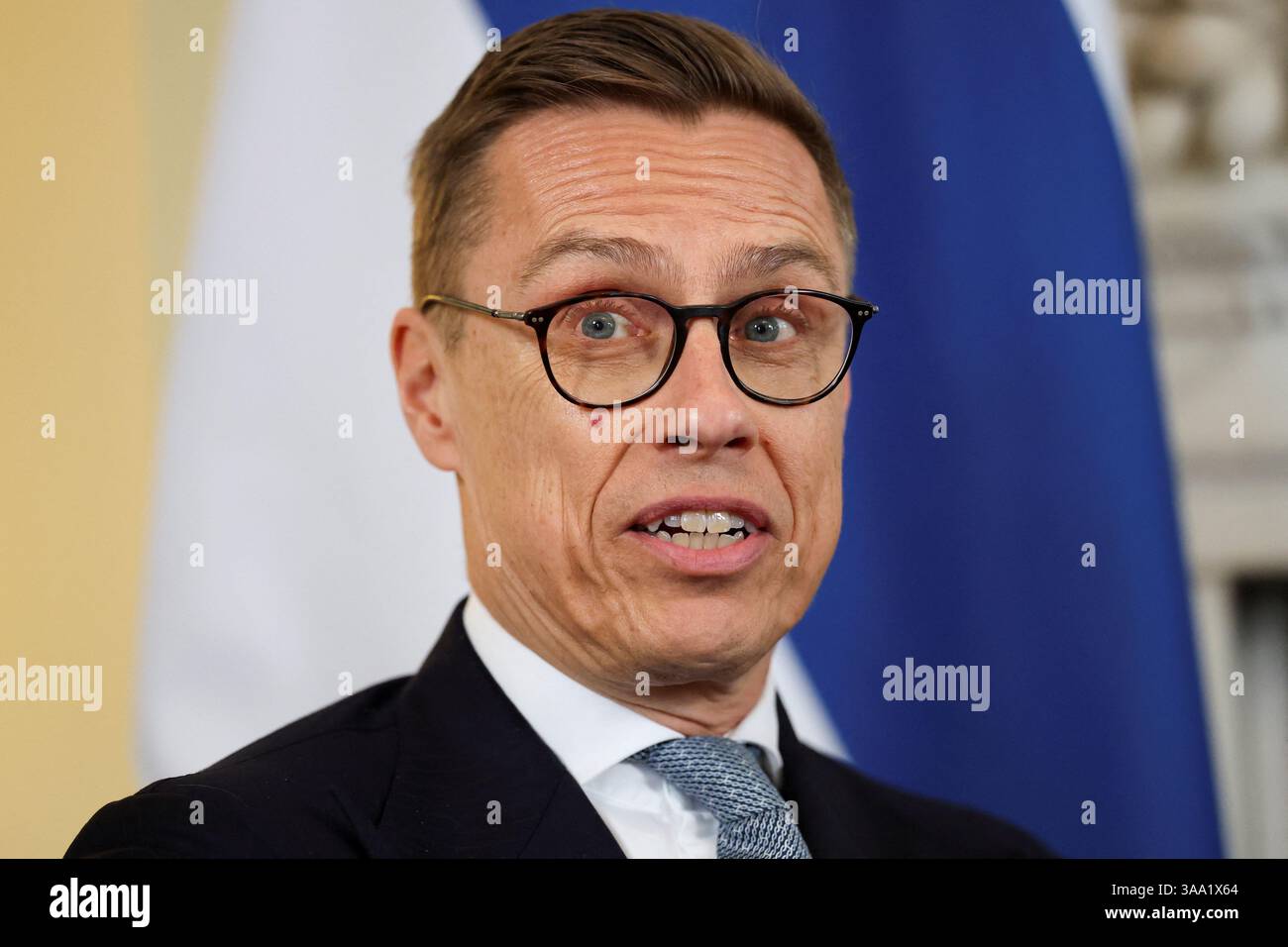 President of Finland Alexander Stubb during bilateral talks with Prime ...