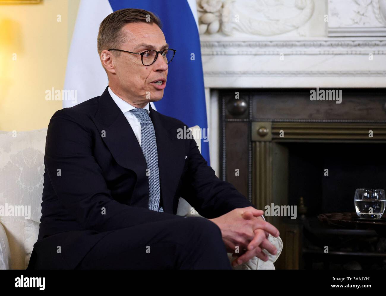 President of Finland Alexander Stubb during bilateral talks with Prime ...