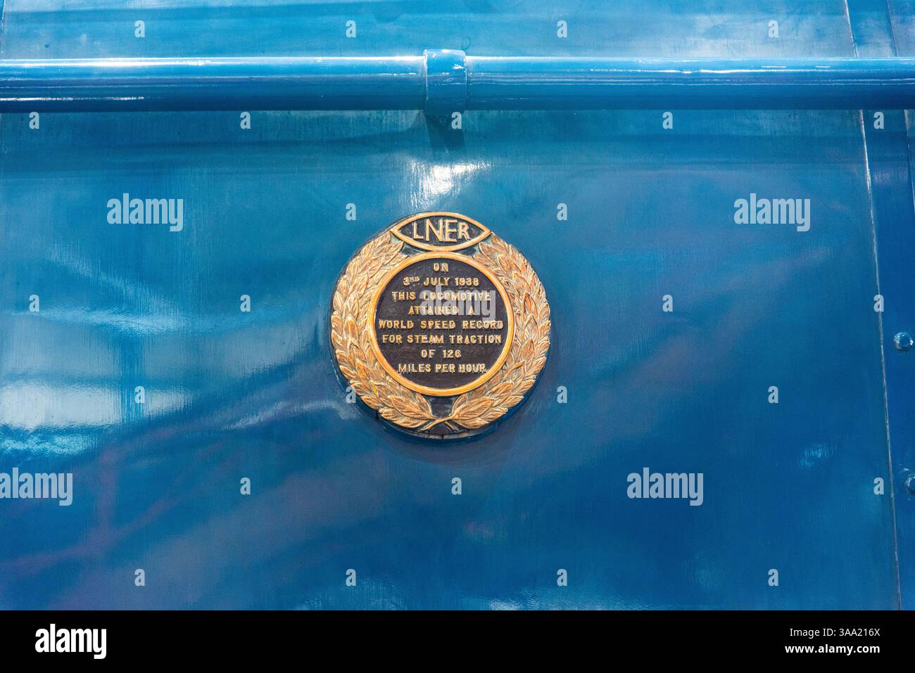 Speed record breaking LNER locomotive "Mallard", National Railway ...