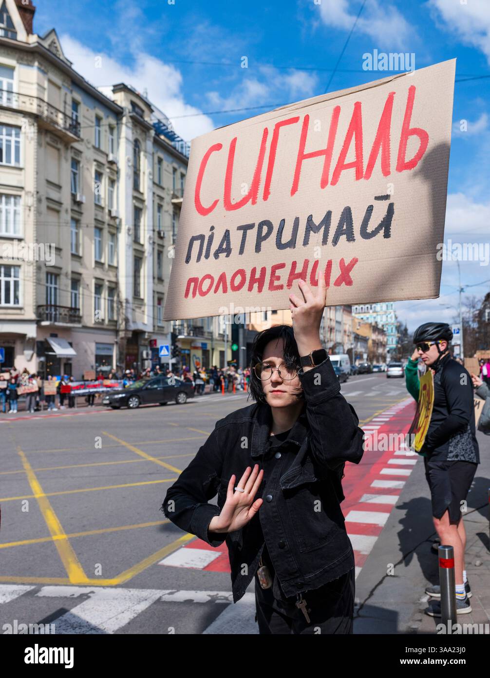Kyiv, Ukraine - 30th March, 2025: Crowds gather in the heart of the ...