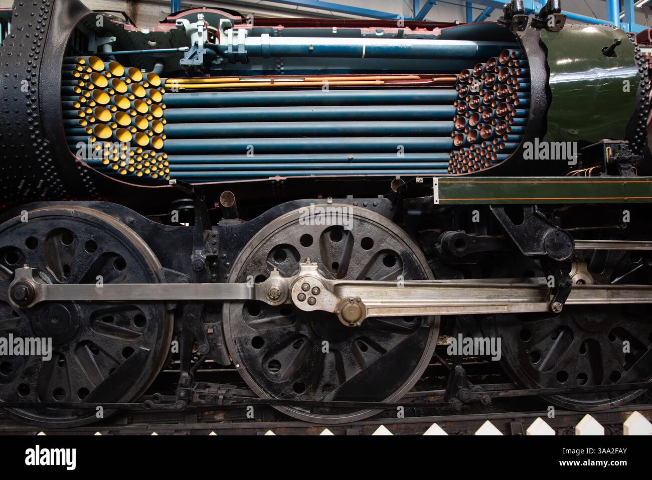 Locomotive 35029 "Ellerman Lines" cutaway to show the inner workings of ...