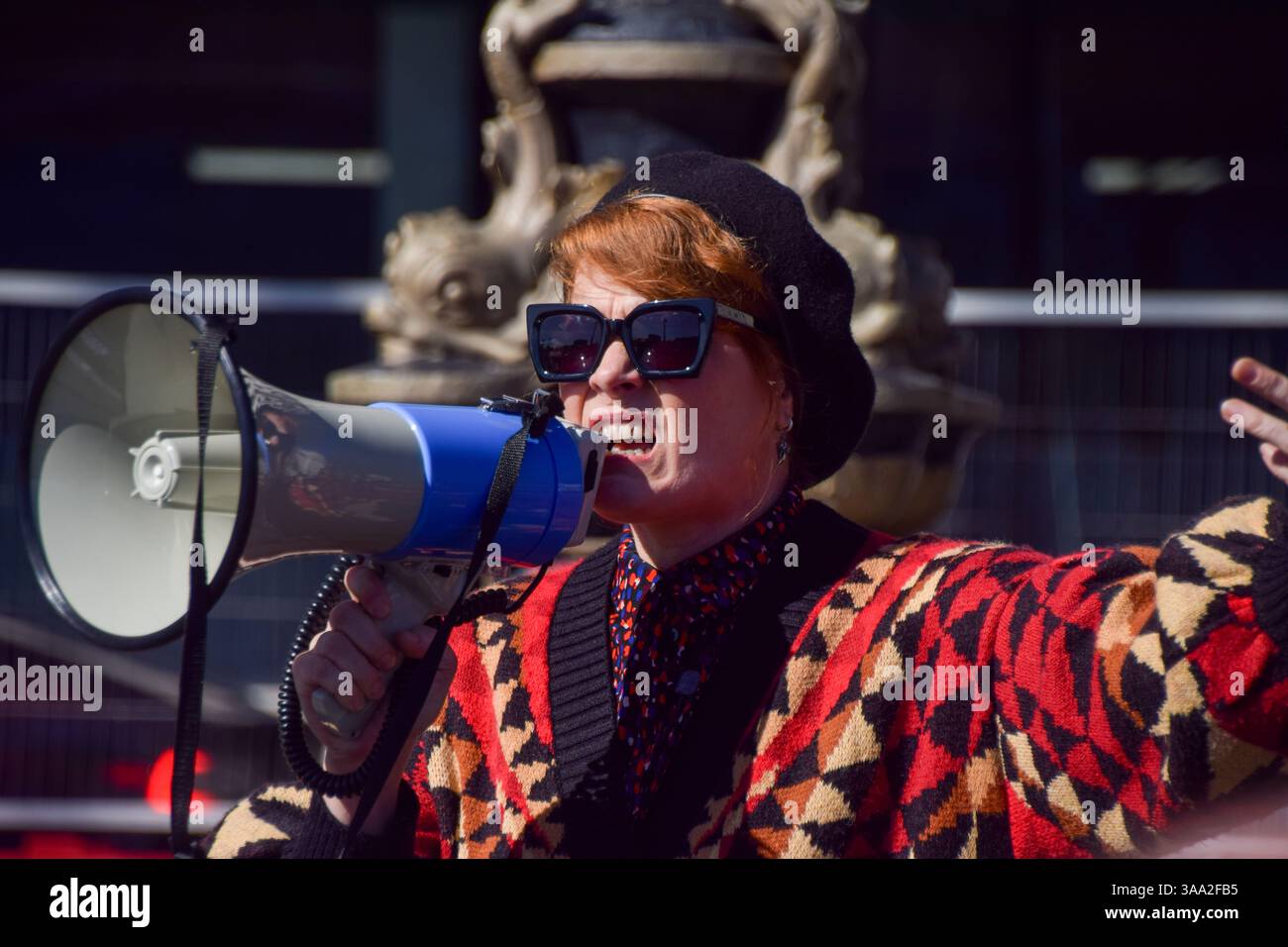 London, UK. 31st March 2025. Singer Ana Matronic of pop group Scissor ...