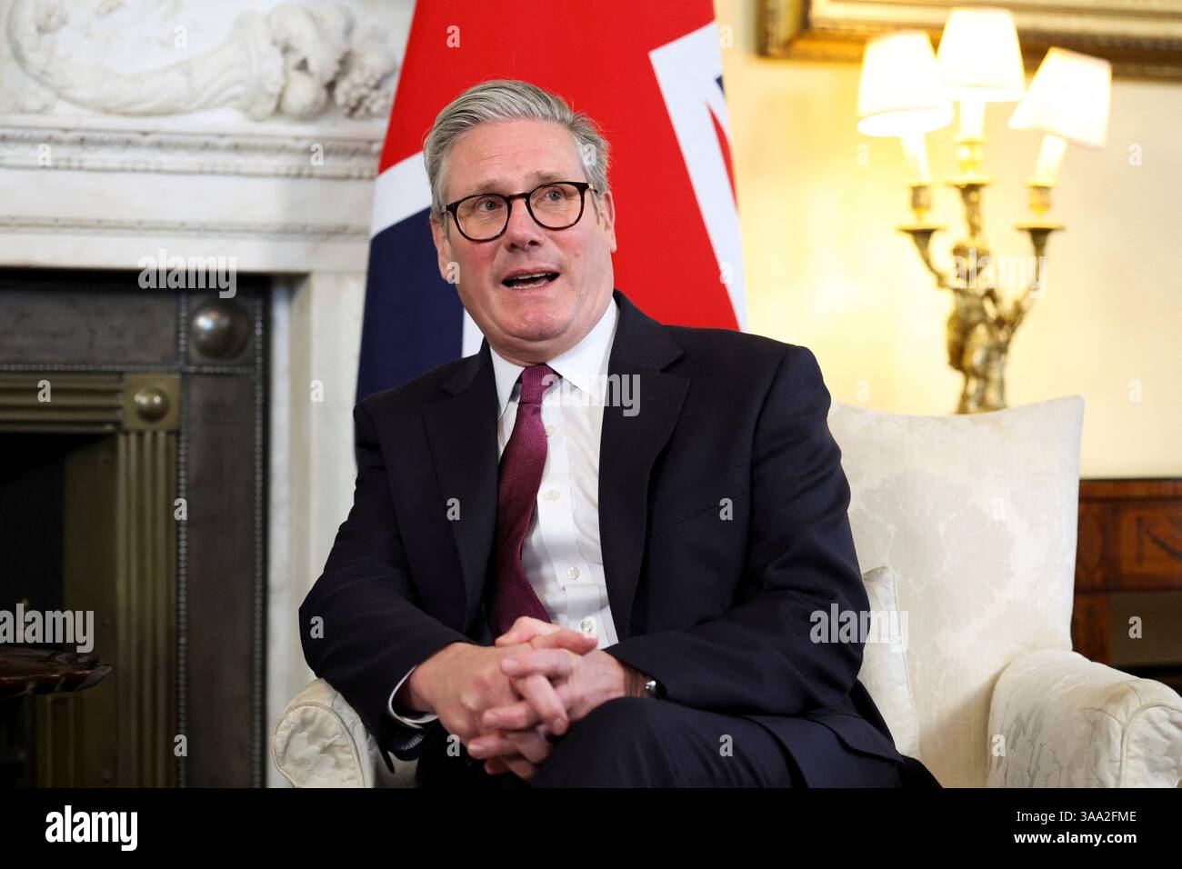 British Prime Minister Keir Starmer meets with Finnish President ...