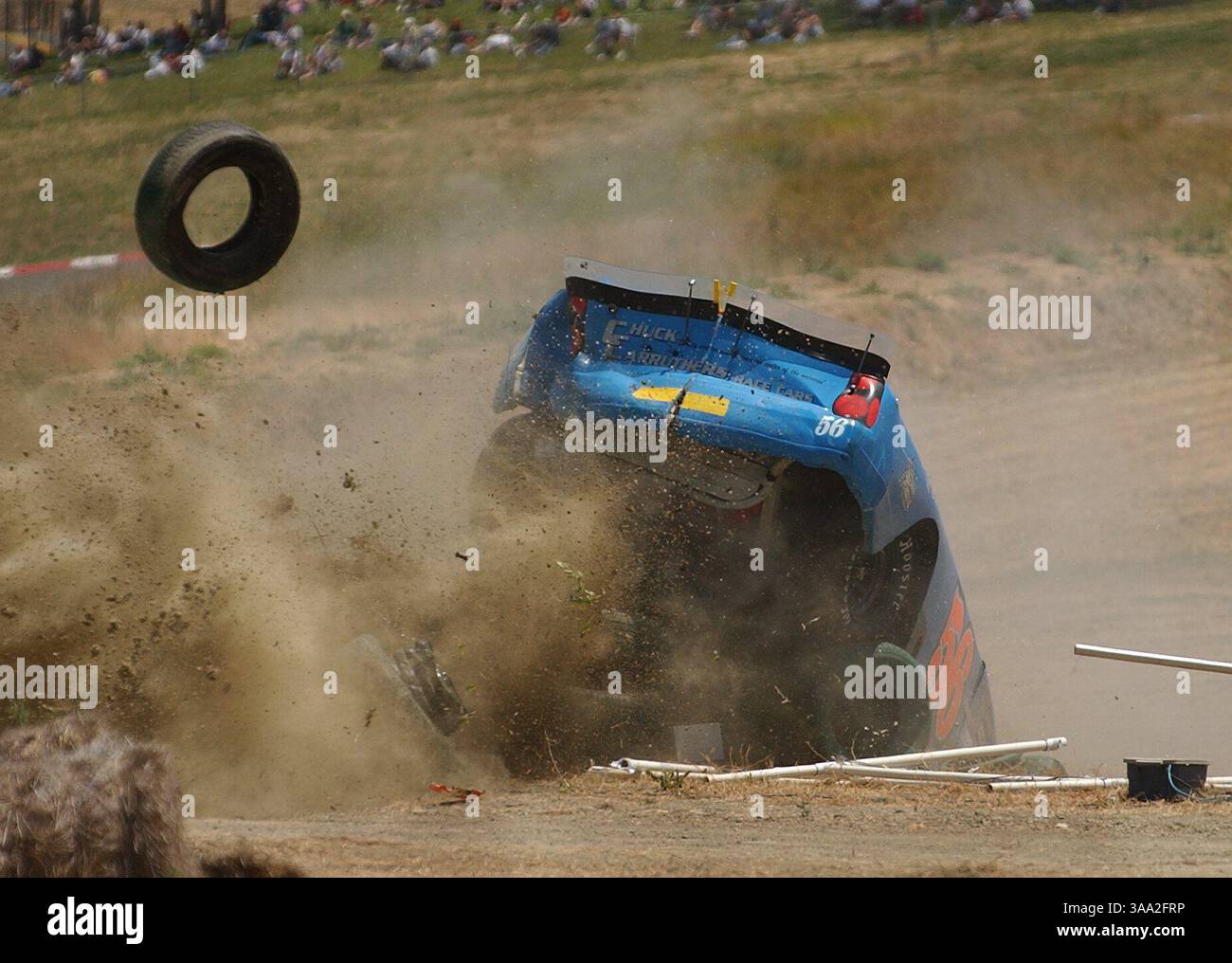 Danny Burson of the Great Western Electric Chevrolet team looses ...