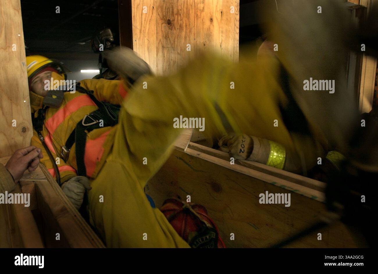 Paramedic intern Daniel Martinez (used as victim) is pulled out of a ...