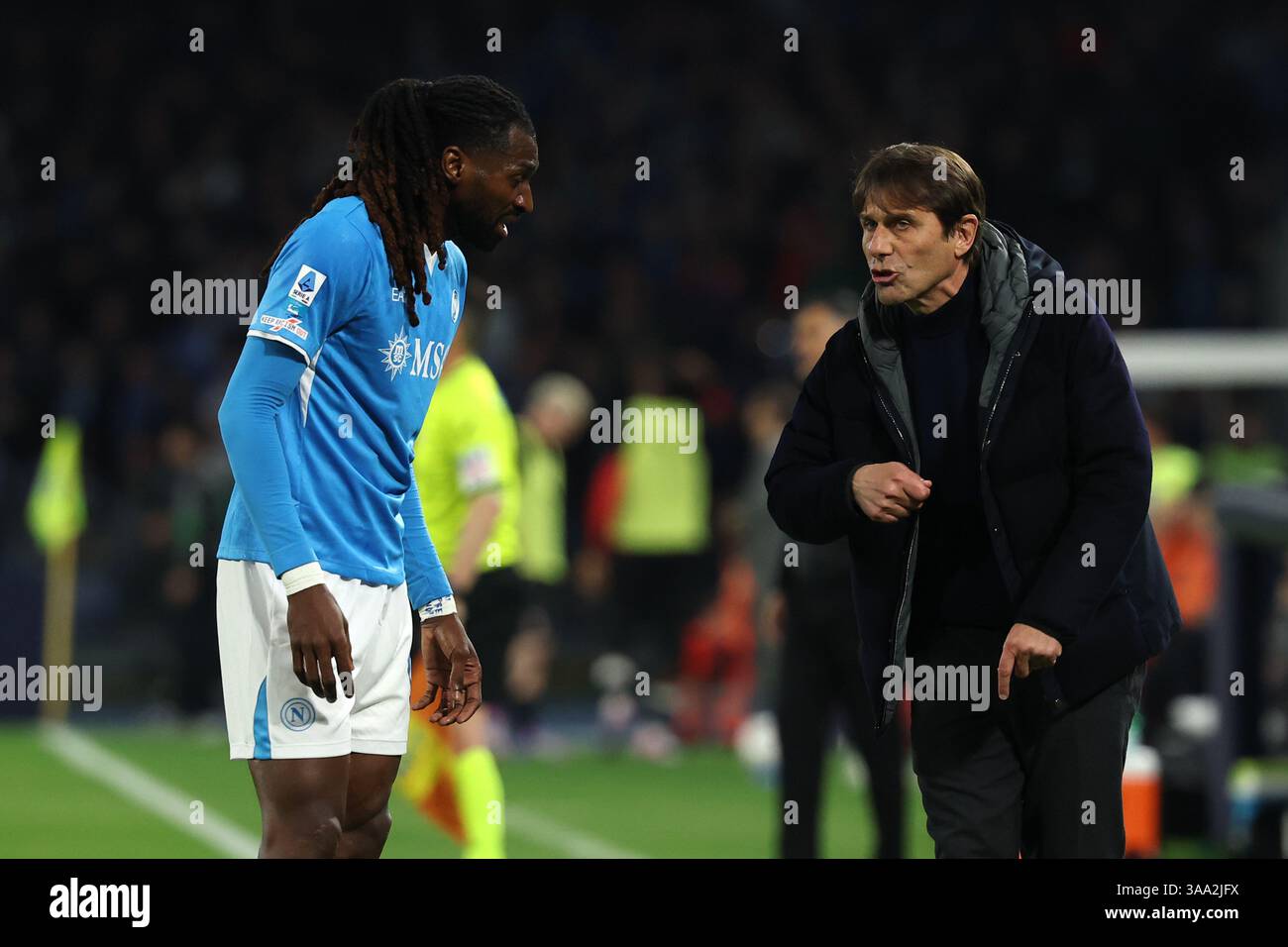 Napoli’s Andre-Frank Zambo Anguissa, nachos during the Serie A soccer ...