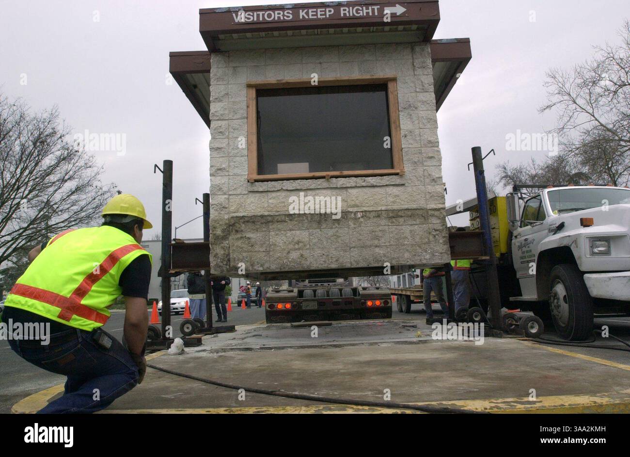 The peacekeepers gate at McClellan Air Force base was picked up and ...