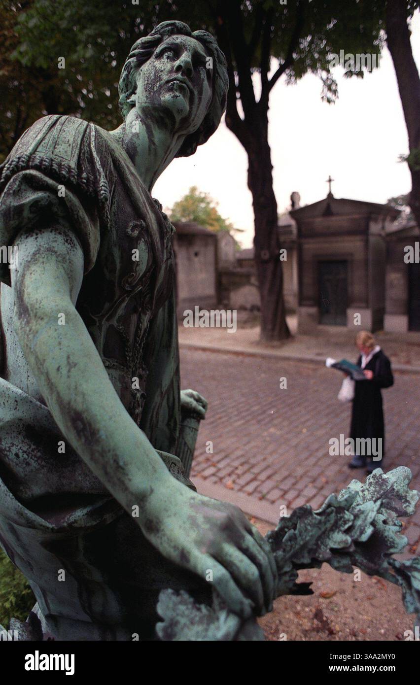 Paris cemetery The Pere Lachaise cemetery in Paris is the suitably ...