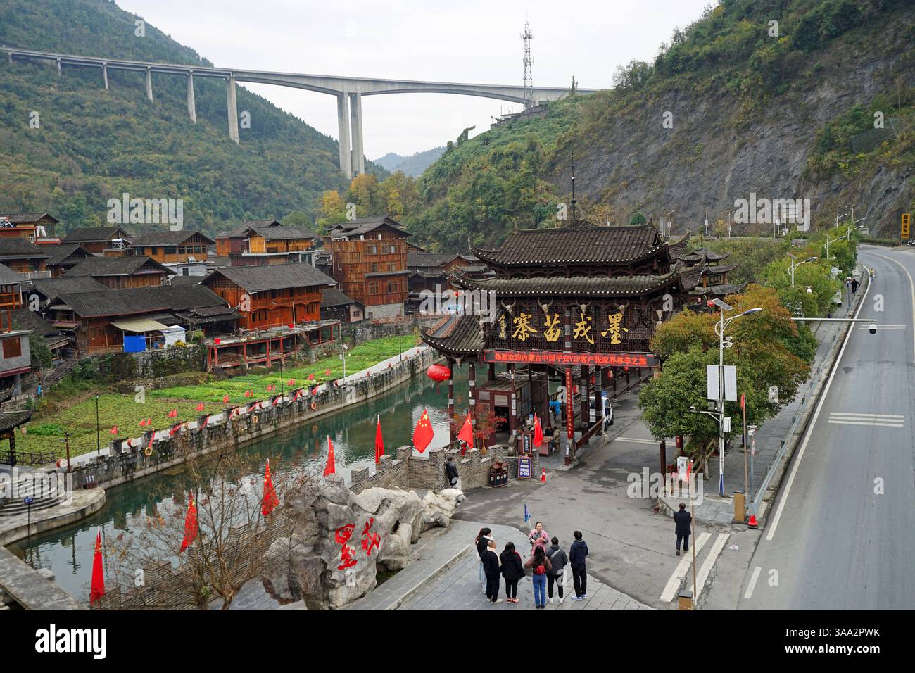 Miao Village, Tusi Town, Ancient City, Zhangjiajie, Hunan, China Stock ...