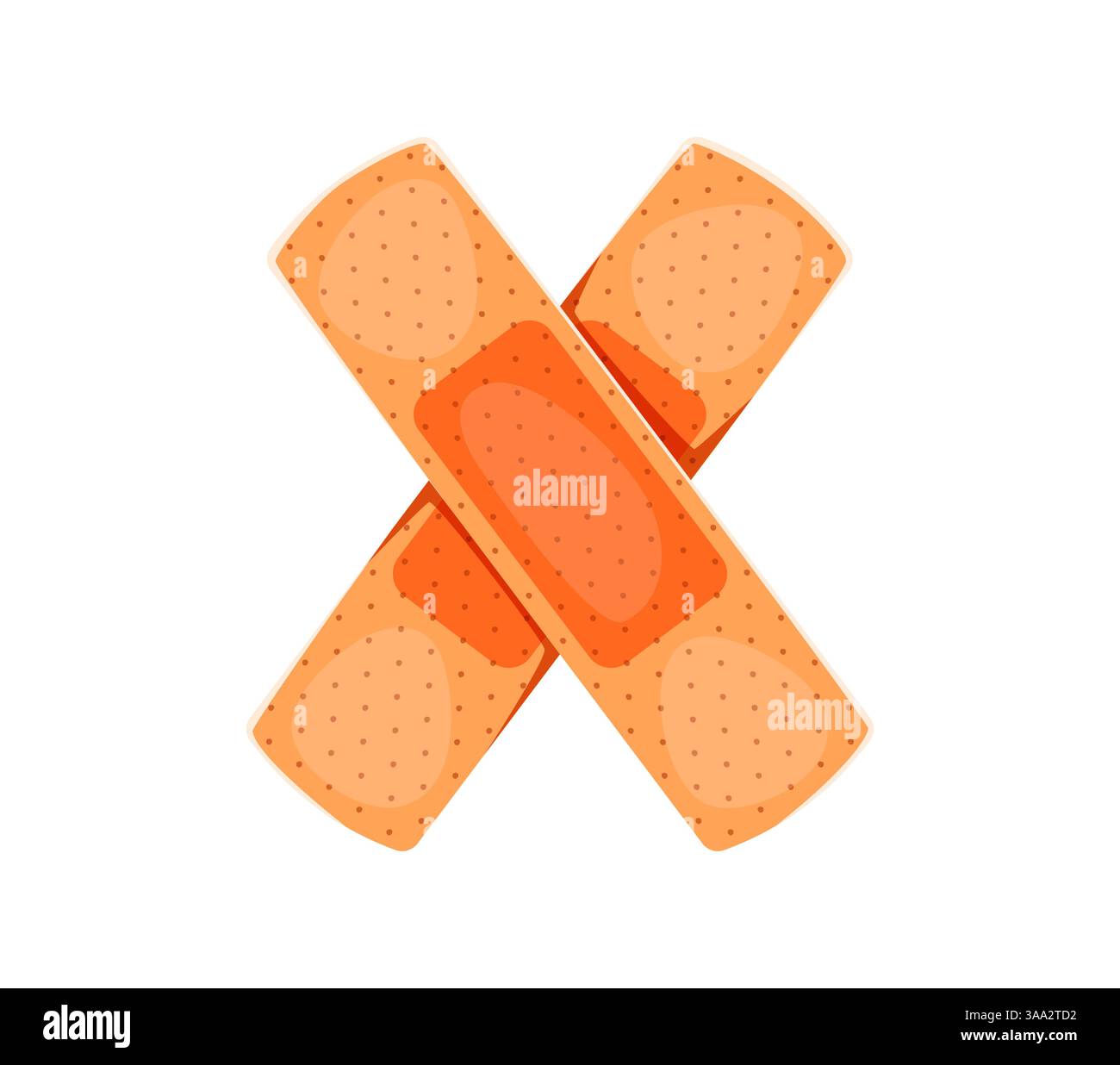 Medicine cartoon font crossed patches letter X. Medical typeset symbol ...