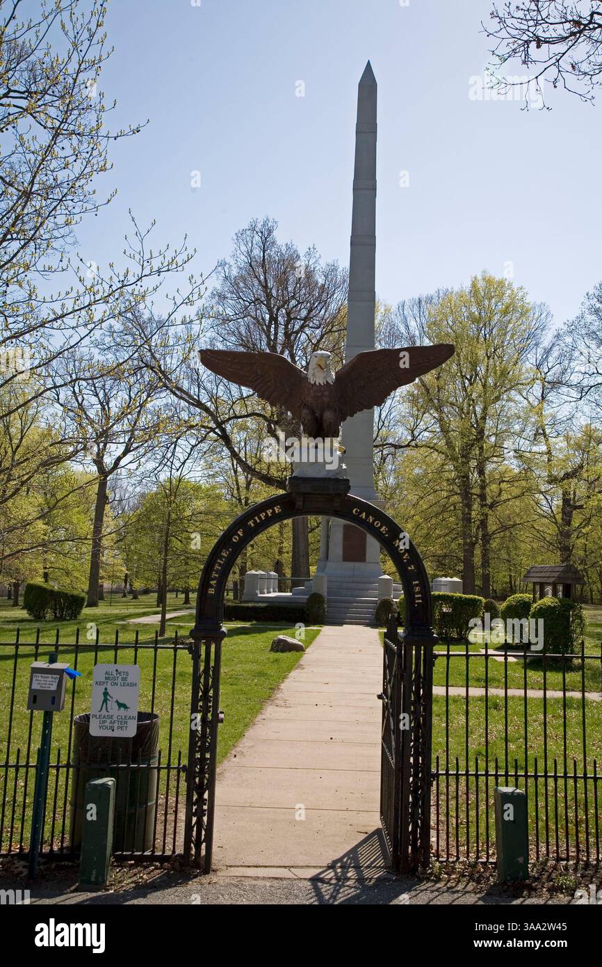 Apr 19, 2006; Battle Ground, IN, USA; The site of the Battle of ...