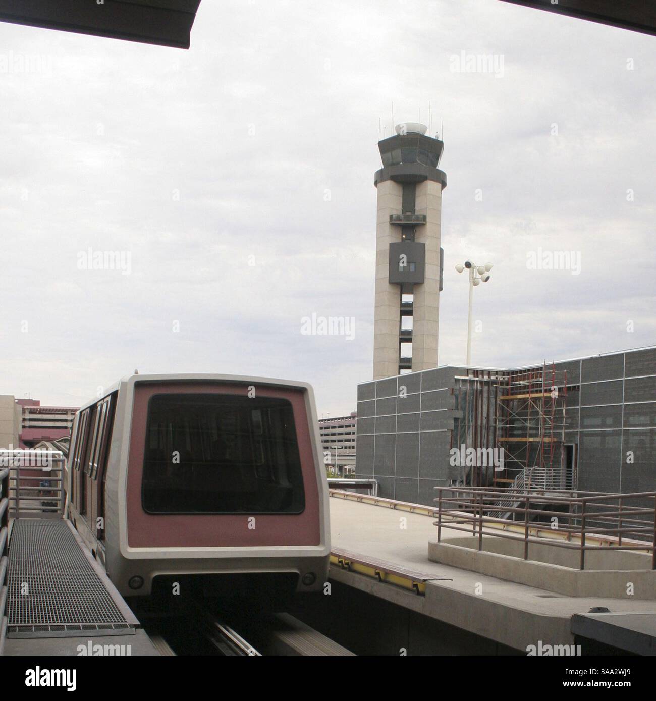 Jul 22, 2006; Las Vegas, NV, USA; The airport Tram runs toward the ...