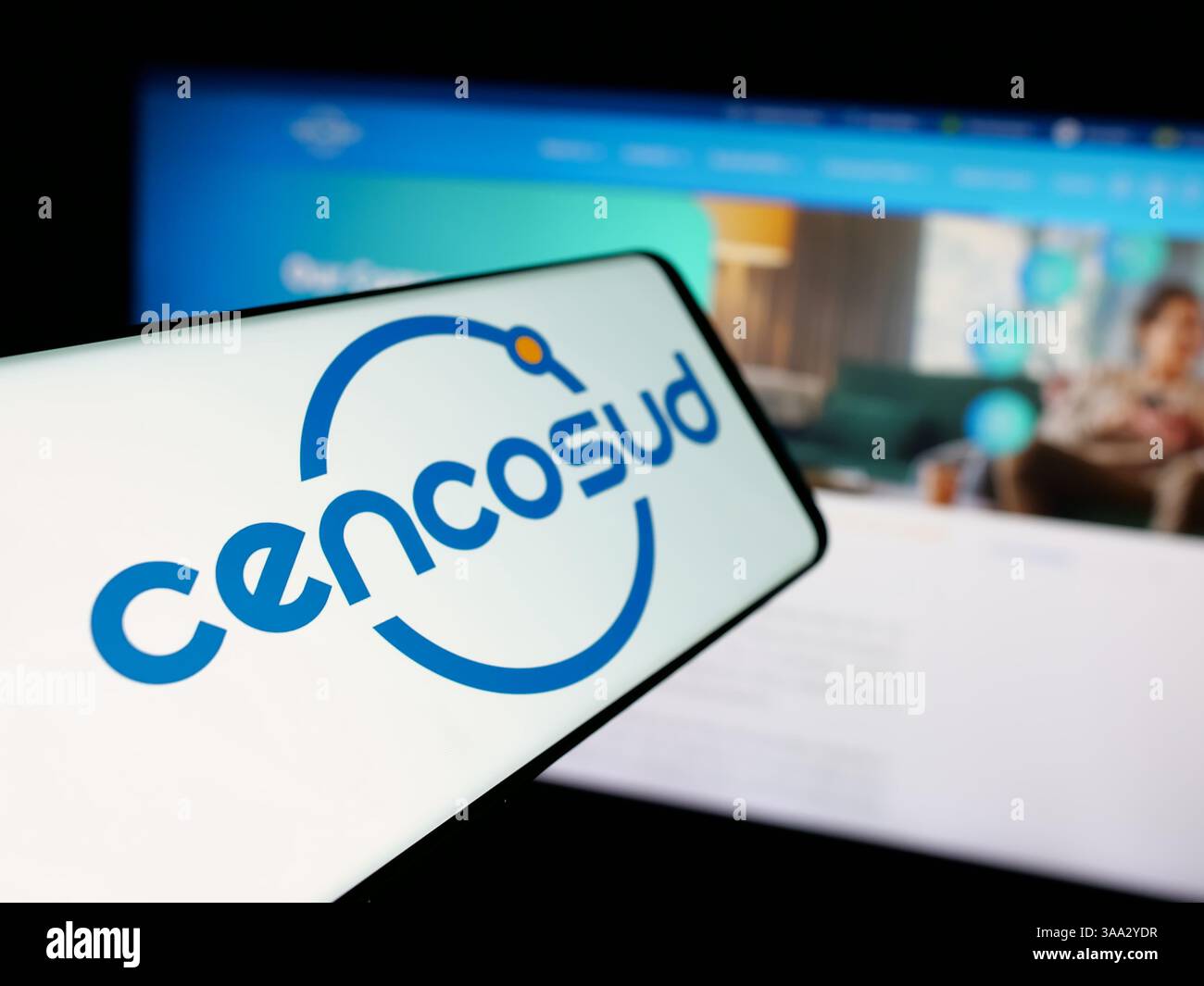 In this photo illustration, a smartphone with the logo of Chilean ...