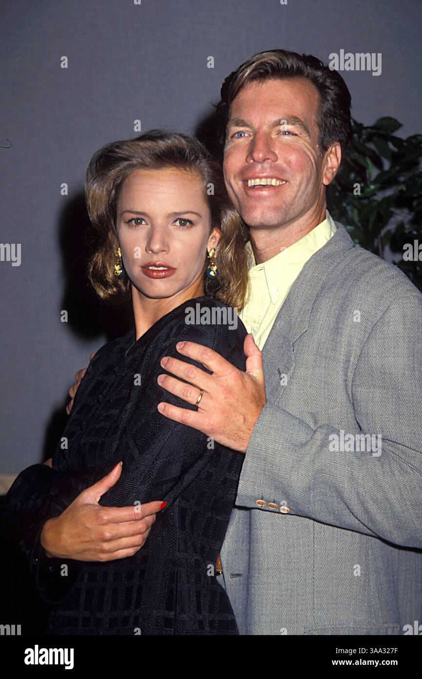 Jul 23, 1994; Los Angeles, CA, USA; Actress DIANA BARTON and actor ...