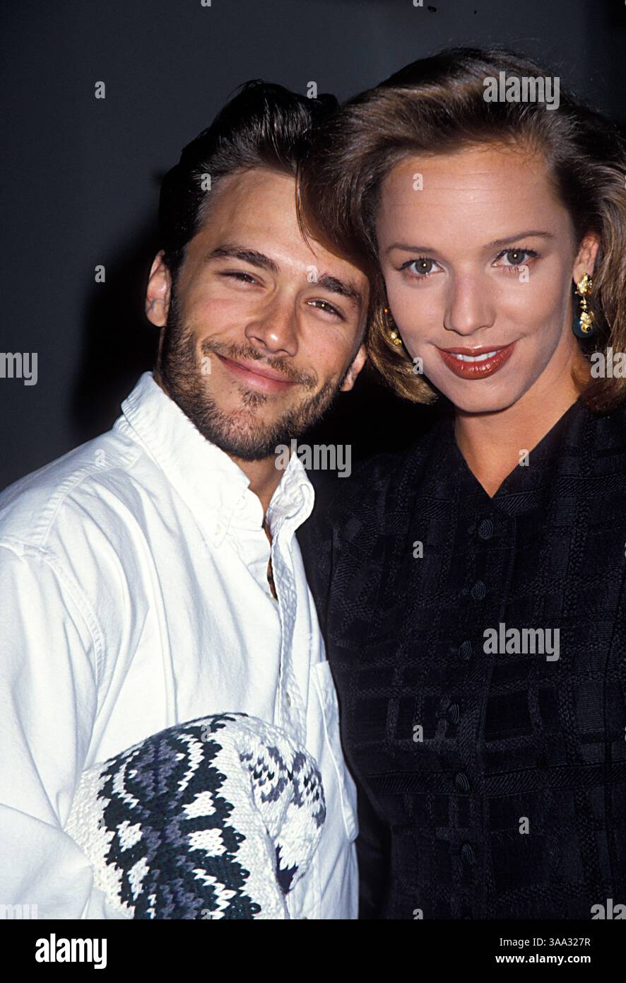 Jul 23, 1994; Los Angeles, CA, USA; Actress DIANA BARTON and actor ...