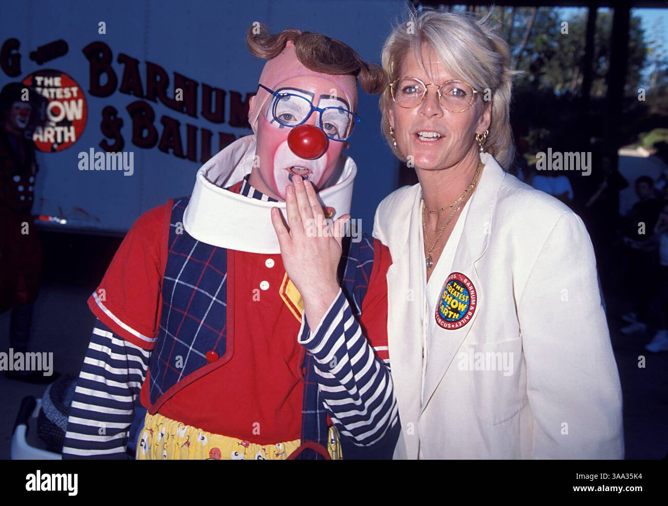 Jul 21, 1999; Los Angeles, CA, USA; Actress MEREDITH BAXTER and a silly ...