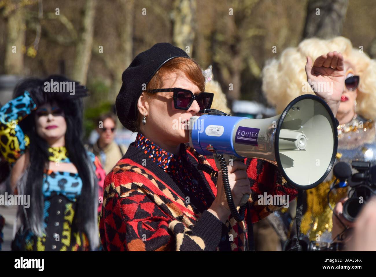 London, UK. 31st March 2025. Singer Ana Matronic of pop group Scissor ...