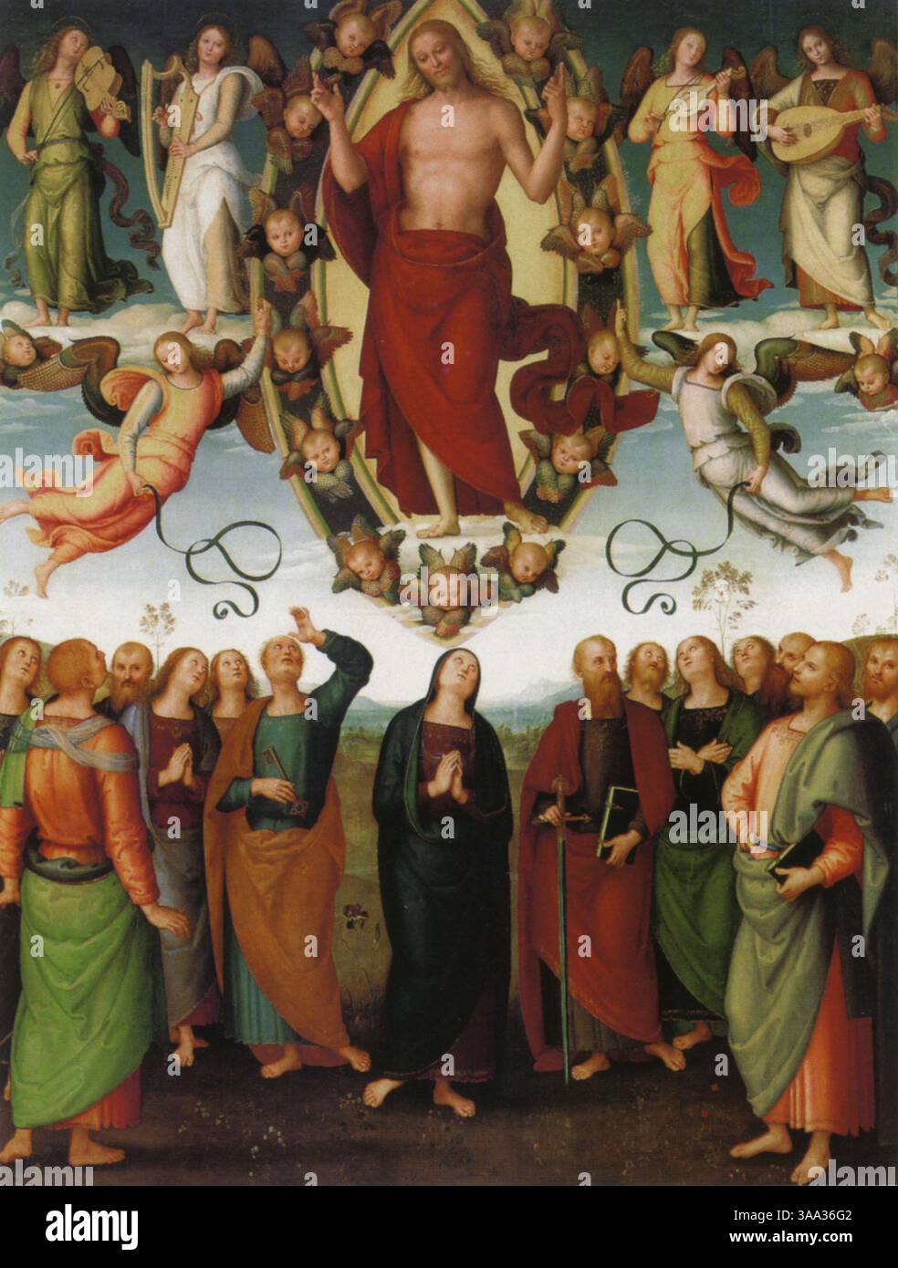 The Ascension of Christ (also known as Sansepolcro Altarpiece; Italian: Pala di Sansepolcro) is ...