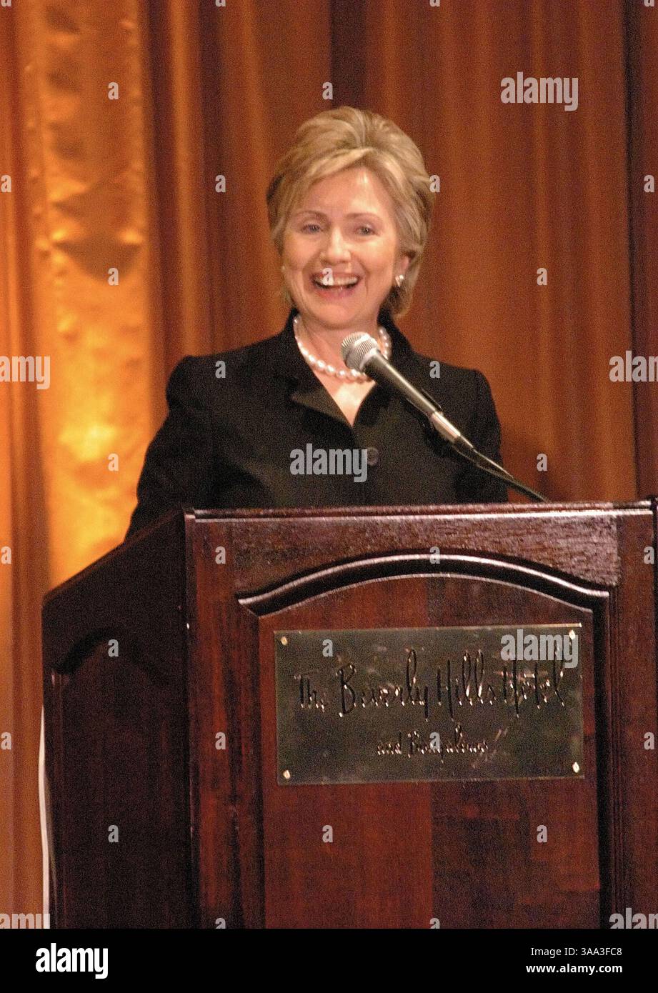 Oct 14, 2005; Beverly Hills, CA, USA; New York State Senator HILLARY ...
