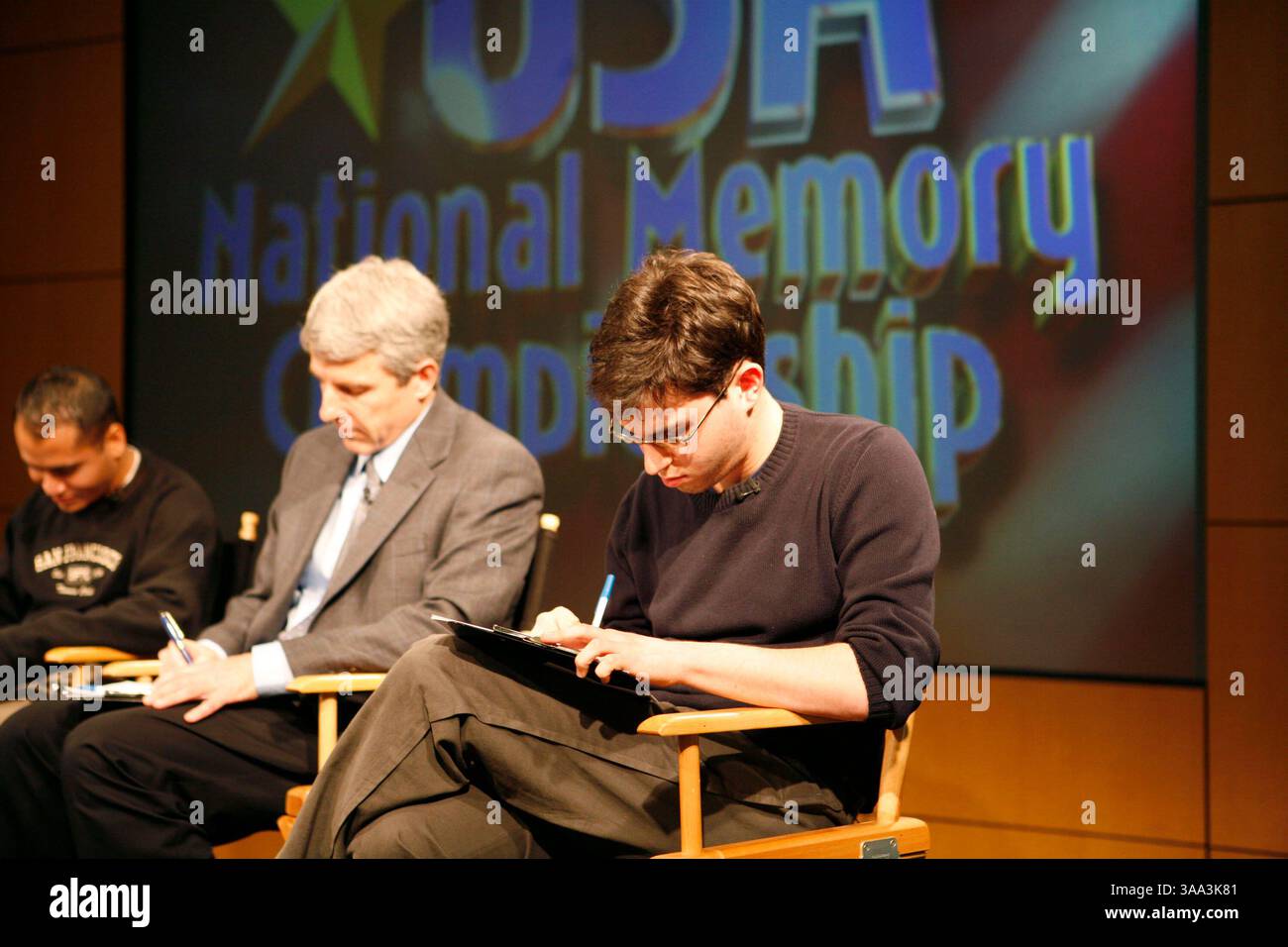 Mar 11, 2006; New York, NY, USA; The USA National Memory Championship ...