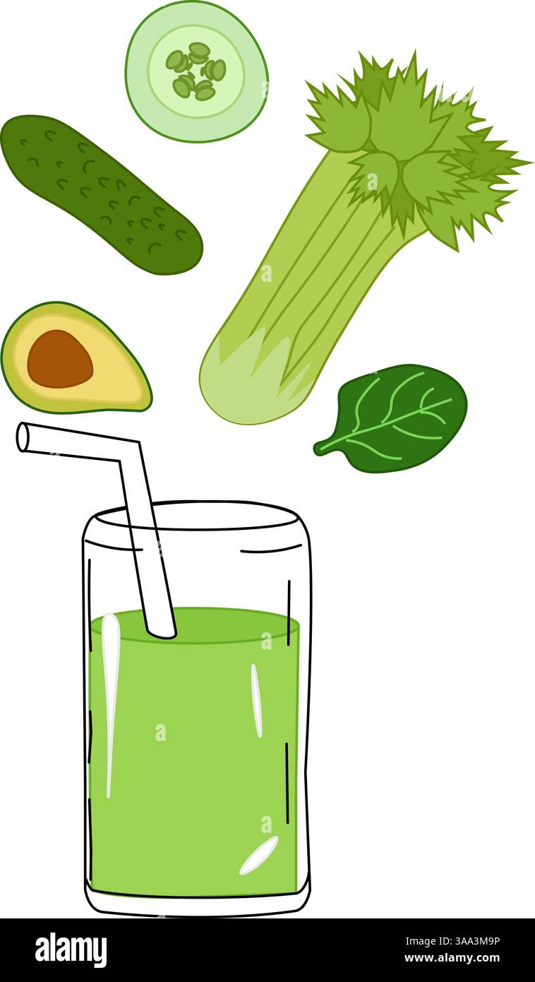 Superfoods vector vectors Cut Out Stock Images & Pictures - Alamy