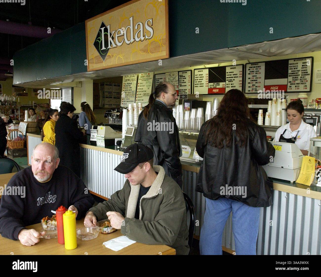 Jerry Cook, and his son Tood Cook are having lunch at Ikeda's, located ...