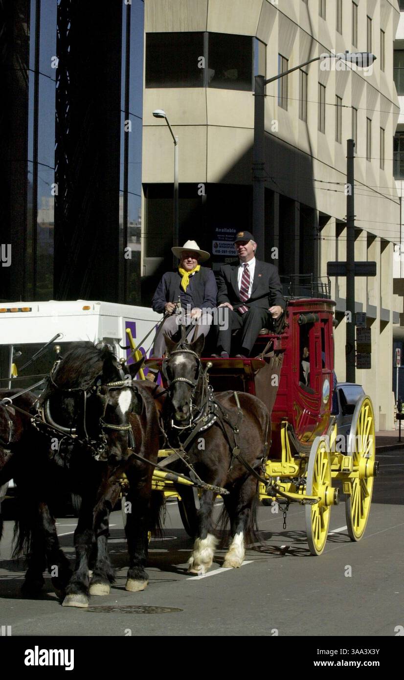 Mar 18, 2002; San Francisco, CA, USA; (from left) Wells Fargo ...