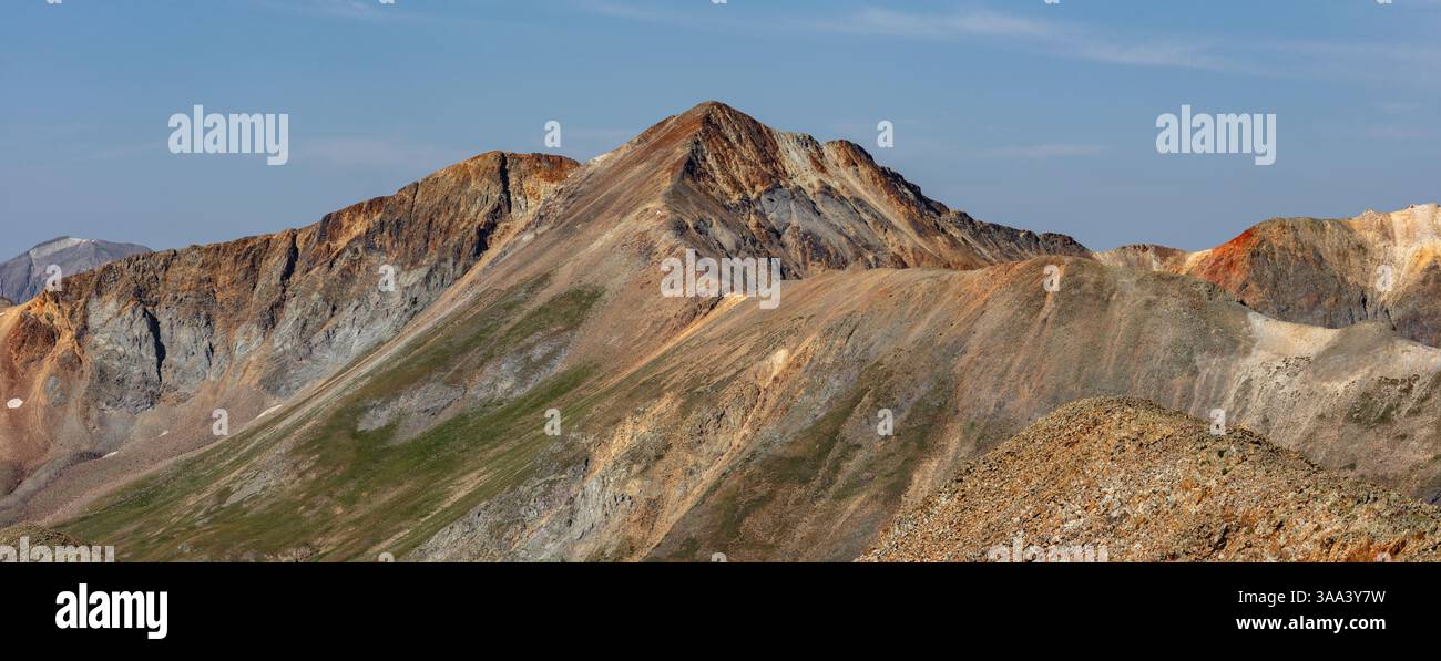 The amazing colors of Every Mountain (13,698') in the San Juan Range of ...