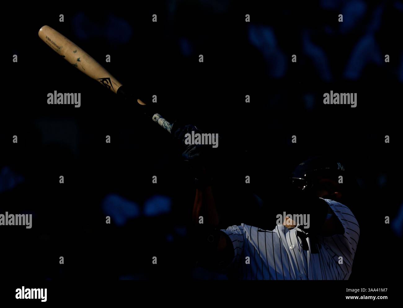 Bronx, United States. 27th Mar, 2025. New York Yankees Austin Wells ...