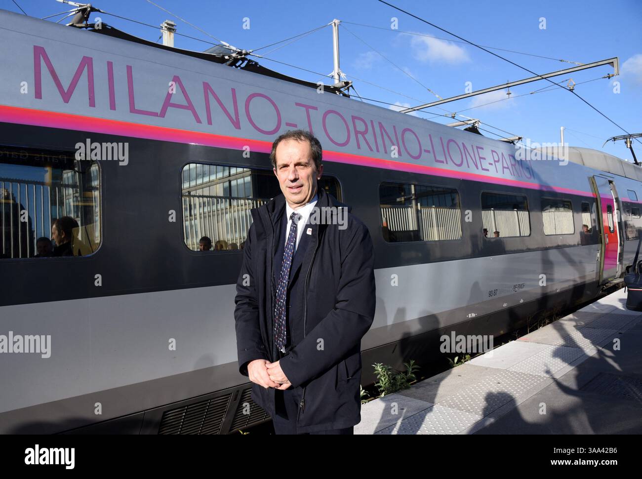 Christophe Fanichet, CEO of SNCF Voyageures attending the Reopening of ...