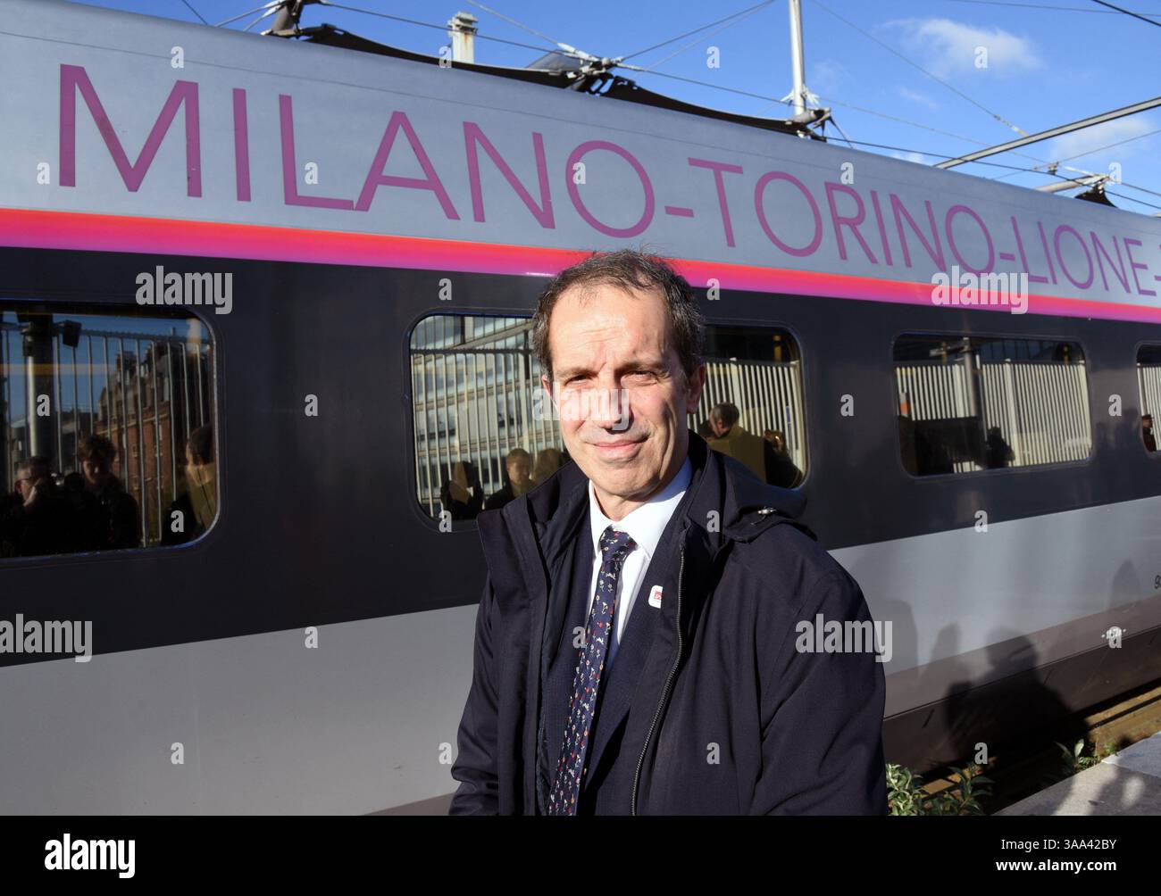 Christophe Fanichet, CEO of SNCF Voyageures attending the Reopening of ...