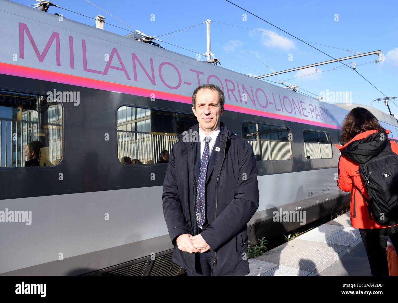 Christophe Fanichet, CEO of SNCF Voyageures attending the Reopening of ...