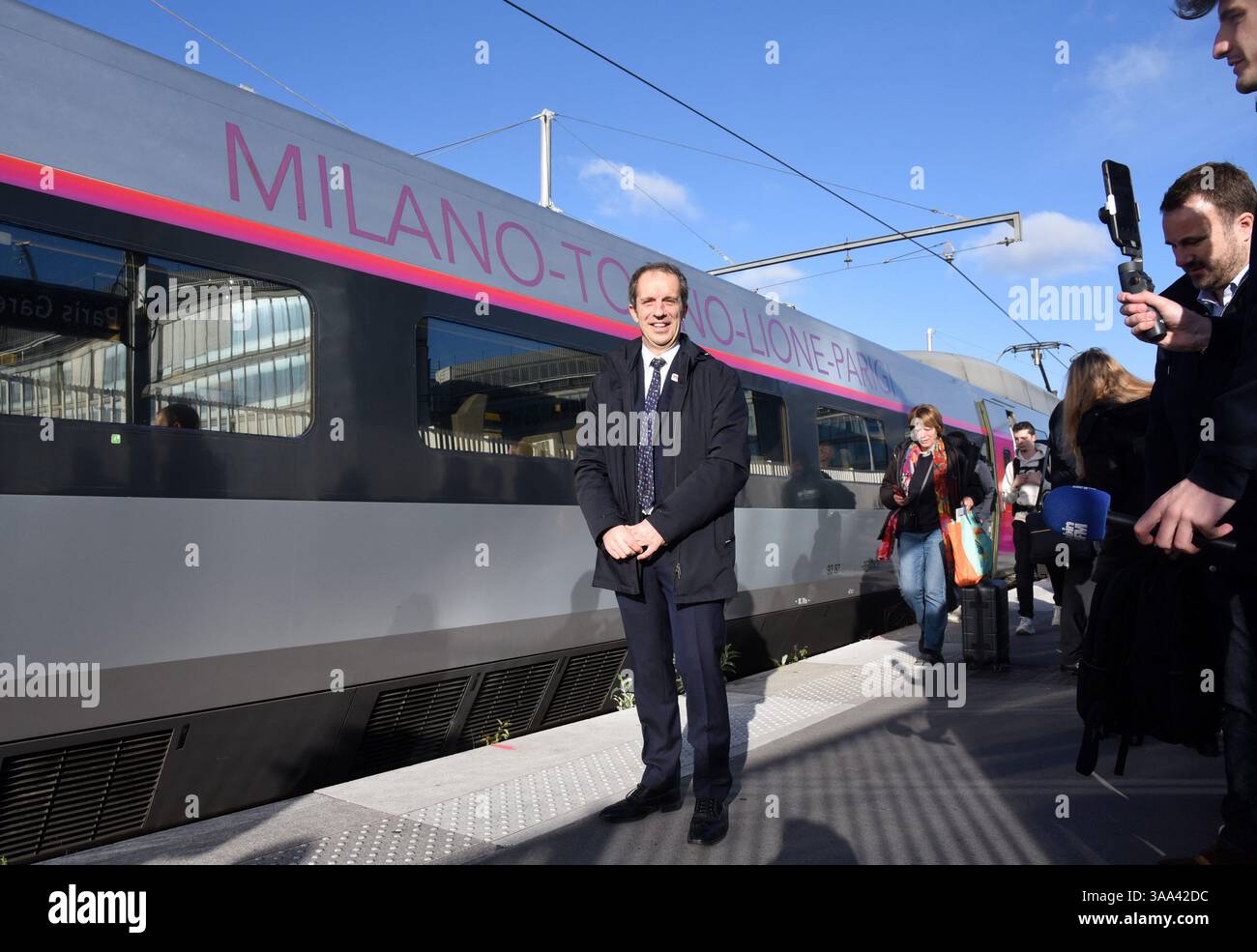 Paris, France. 31st Mar, 2025. Christophe Fanichet, CEO of SNCF ...