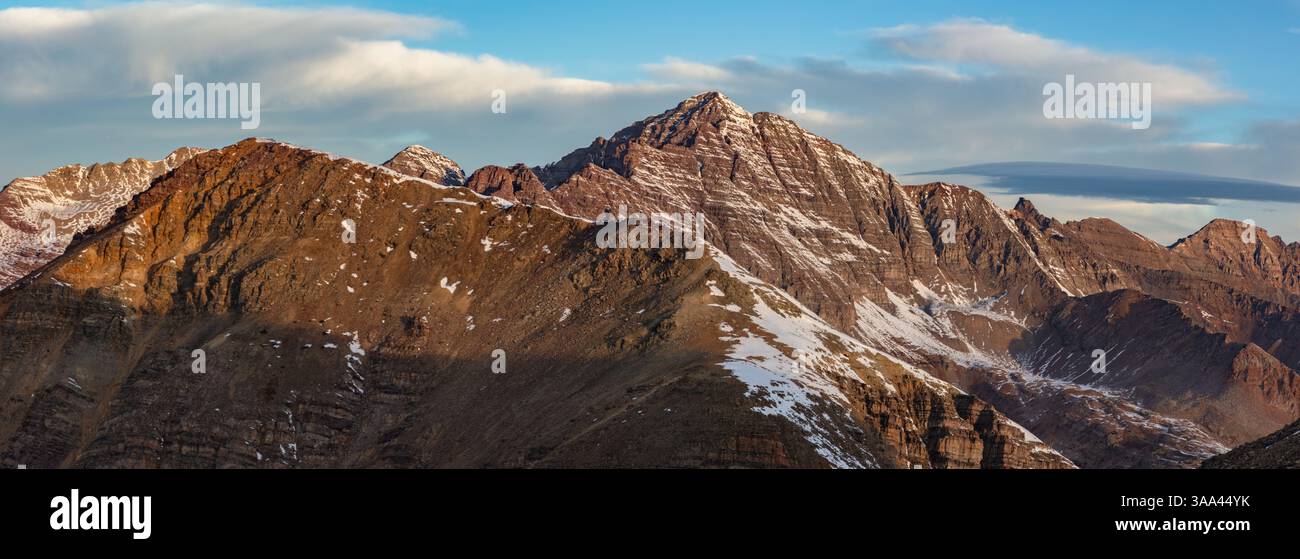 The tallest mountain in the Elk Range of Colorado, Castle Peak rises to ...