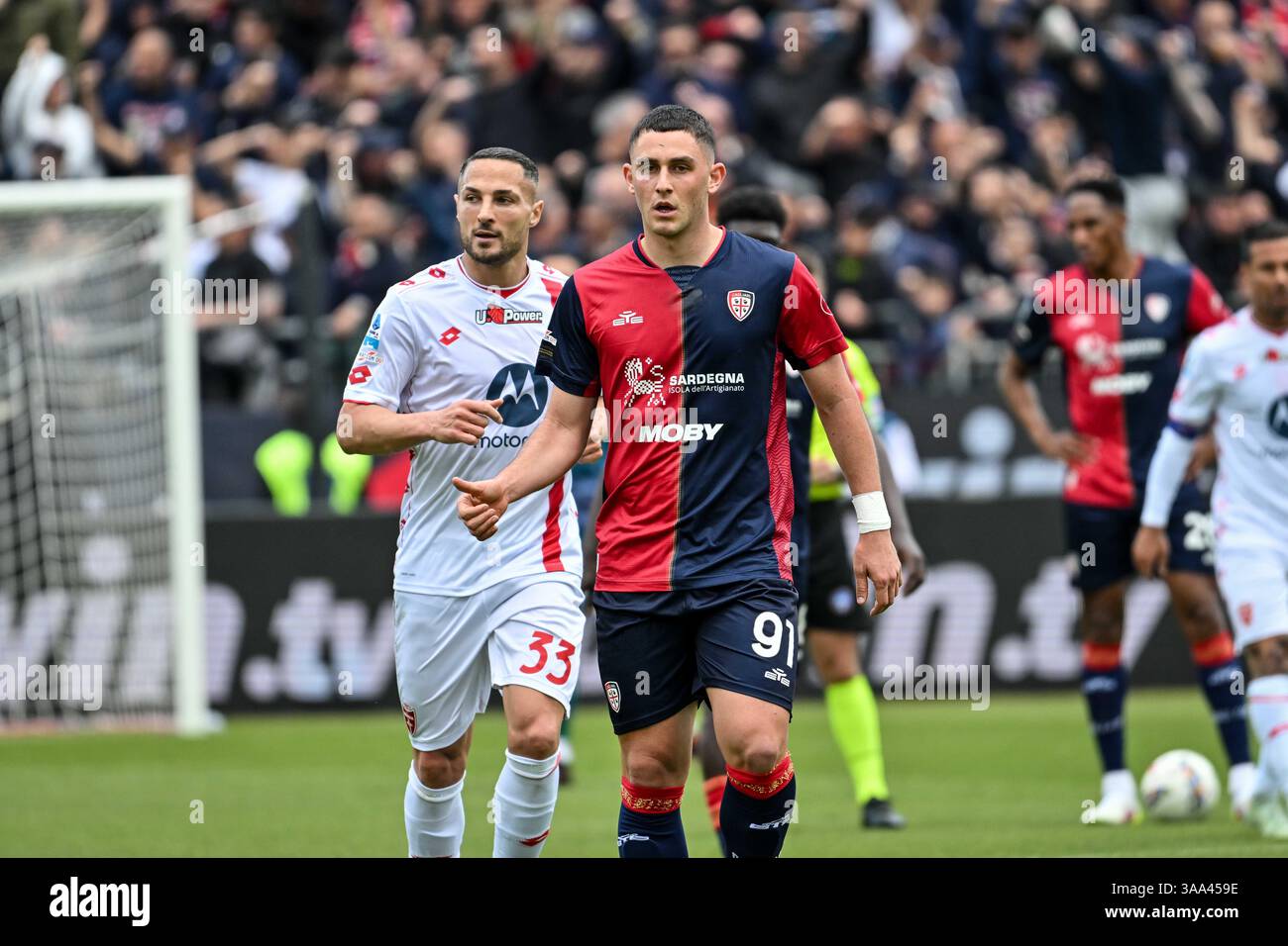 Cagliari, Italy. 30 Mar, 2025. Roberto Piccoli, during Cagliari Calcio ...