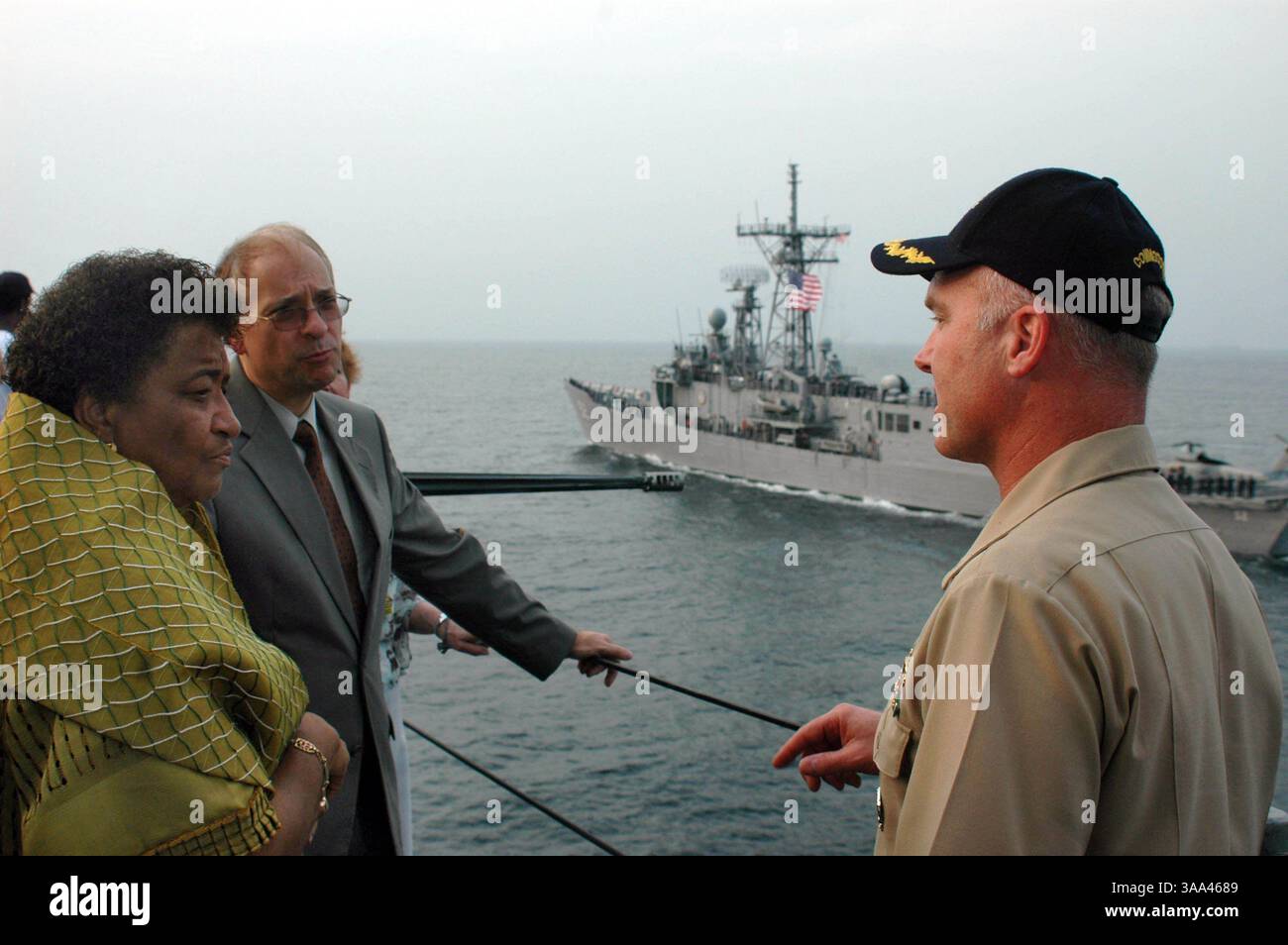 Jan 17, 2006; ATLANTIC OCEAN; The newly elected president of Liberia ...