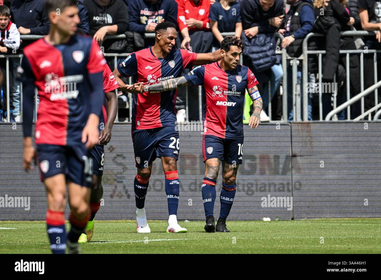 Cagliari, Italy. 30 Mar, 2025. Nicolas Viola, during Cagliari Calcio v ...