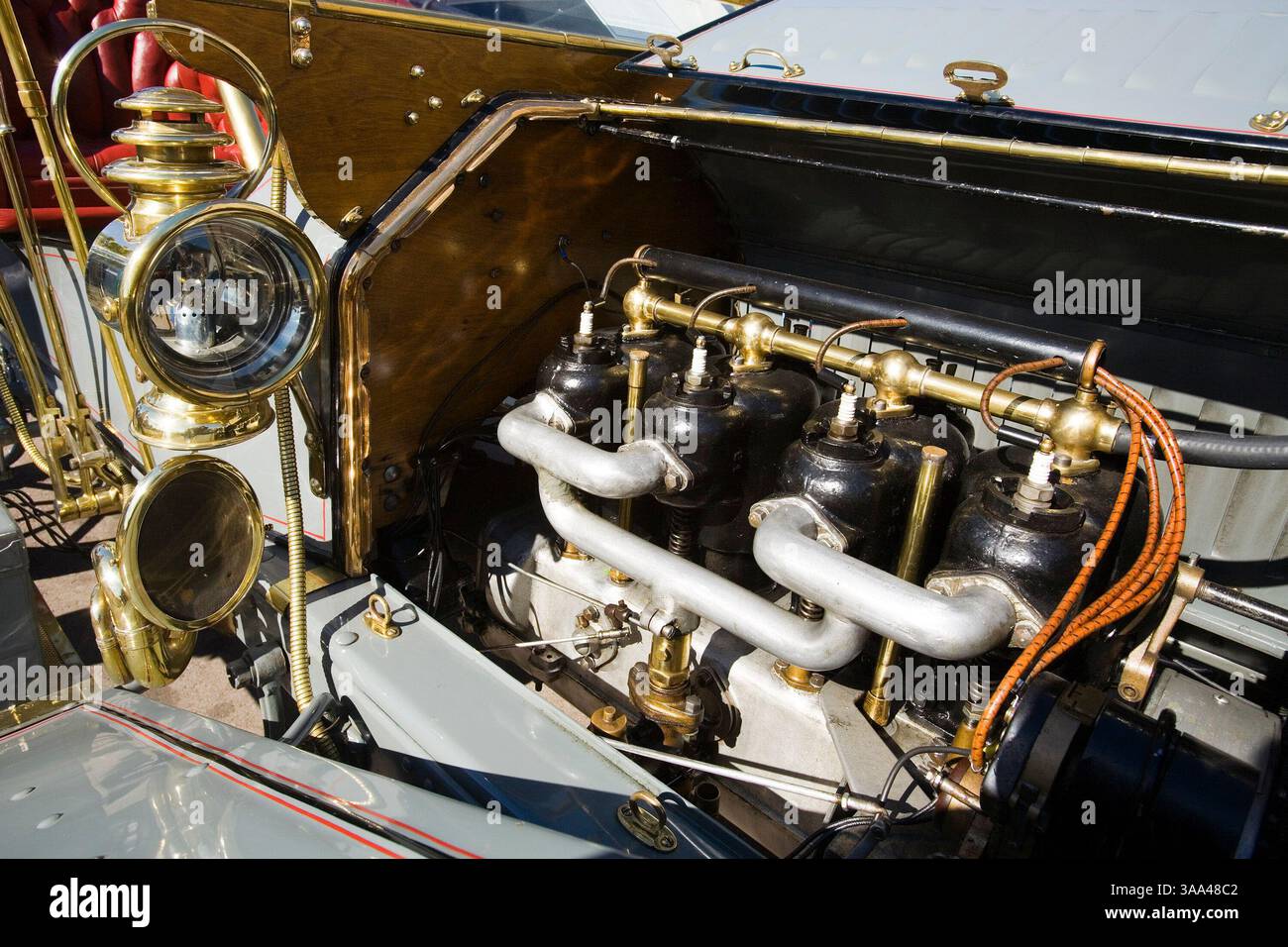 Jan 20, 2006; Phoenix, AZ, USA; The engine block and headlamp on the ...
