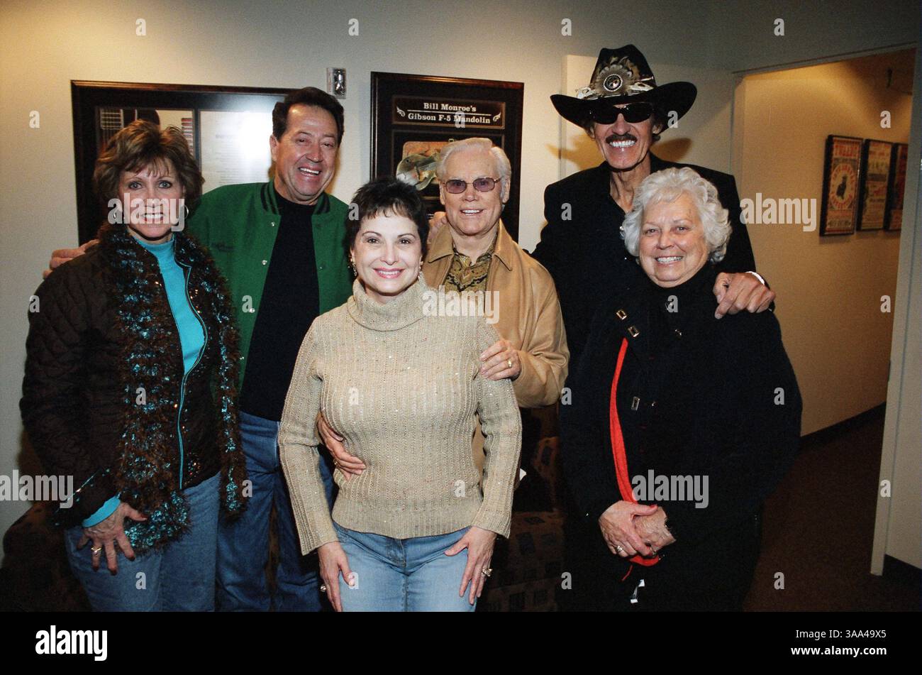 Jan 14, 2006; Nashville, TN, USA; Backstage with (L to R) Nascar's ...