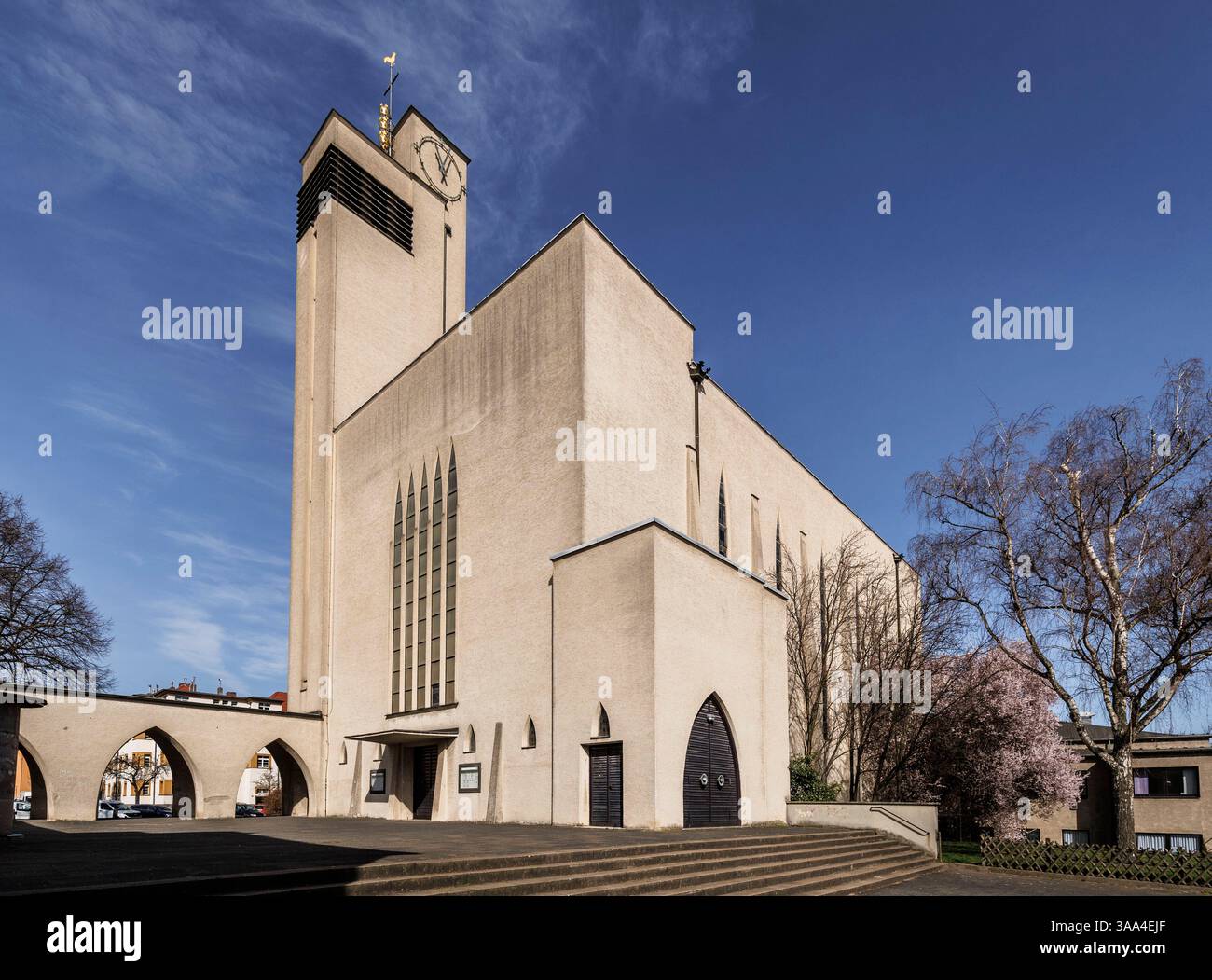 St. Dreikoenigen parish church at the Bickendorf housing estate ...