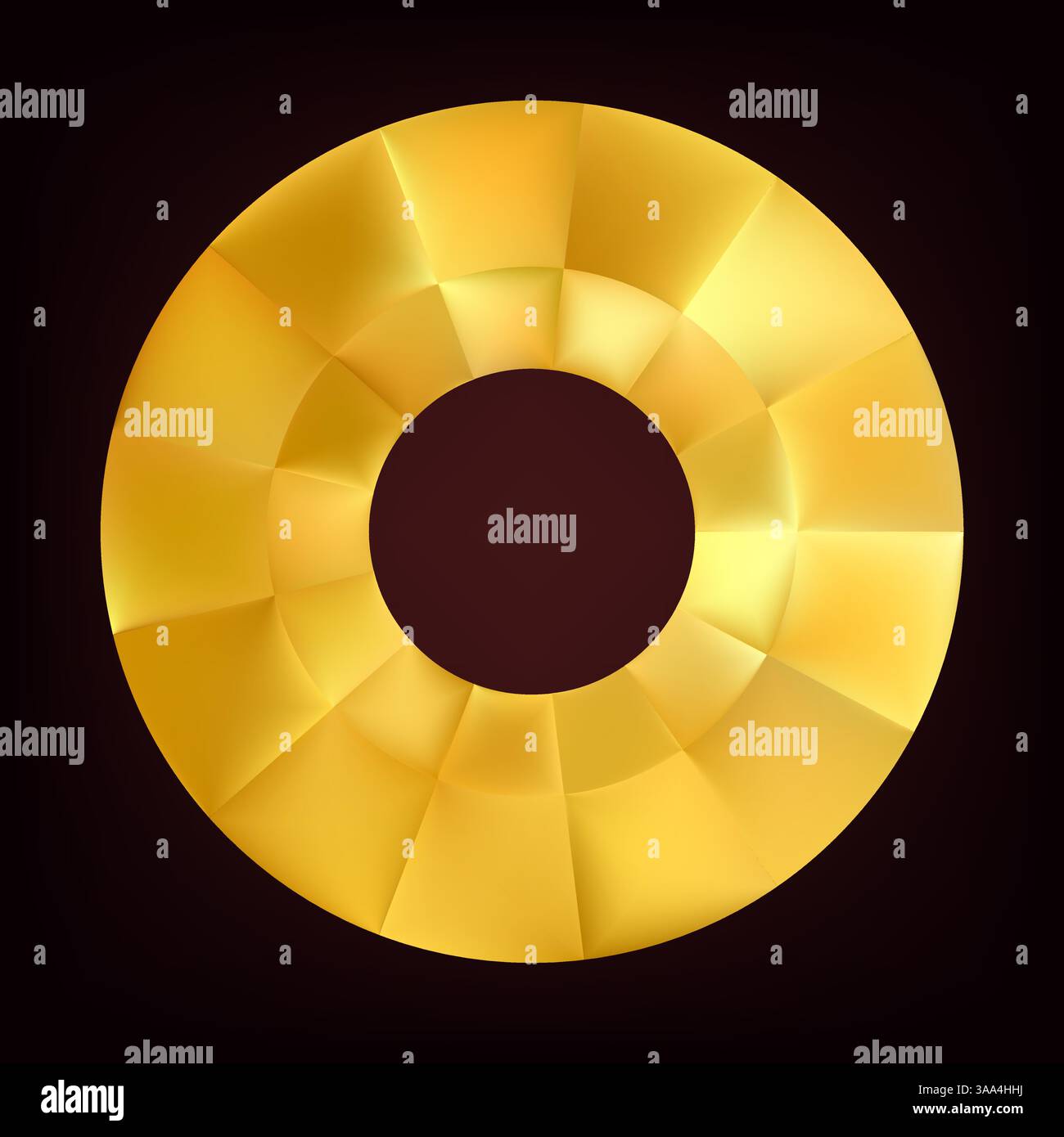 Luxury realistic gold ring. Premium golden circle Stock Vector Image ...