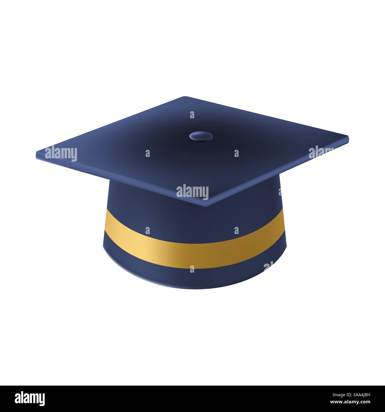 Realistic Blue graduate cap. 3D Graduation Doctoral hat Stock Vector ...